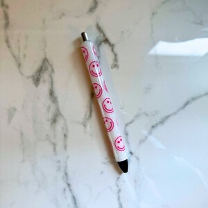 Heart Smiley Valentines Day Pen, Custom Glitter Pens, Epoxy Pens ...