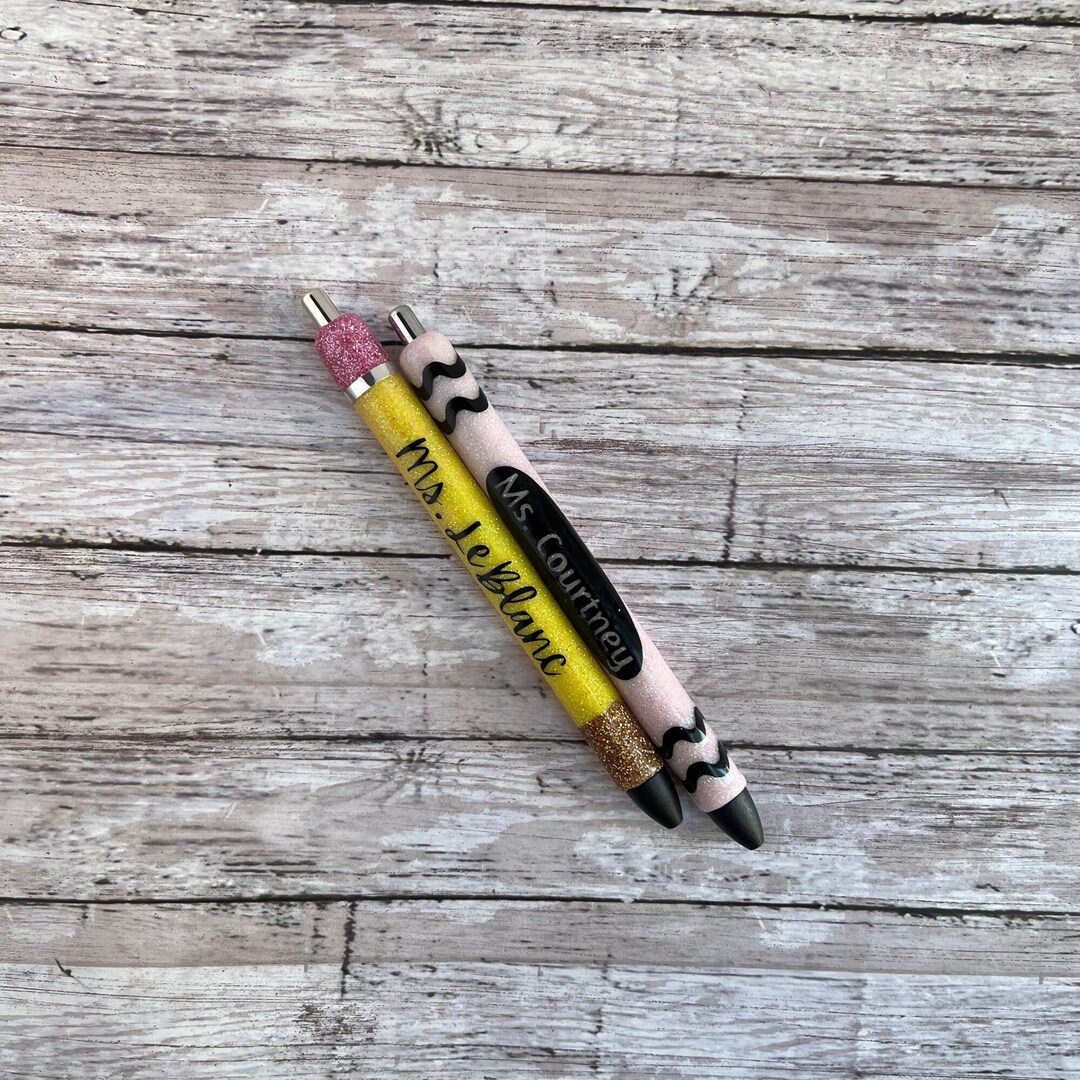 Crayon and Pencil Epoxy Pen Set, Pencil Epoxy Pen, Crayon Epoxy Pen ...