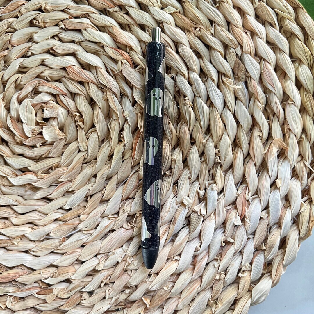 Spooky Halloween Glitter Pen, Custom Epoxy Pens, Spooky Basket ...