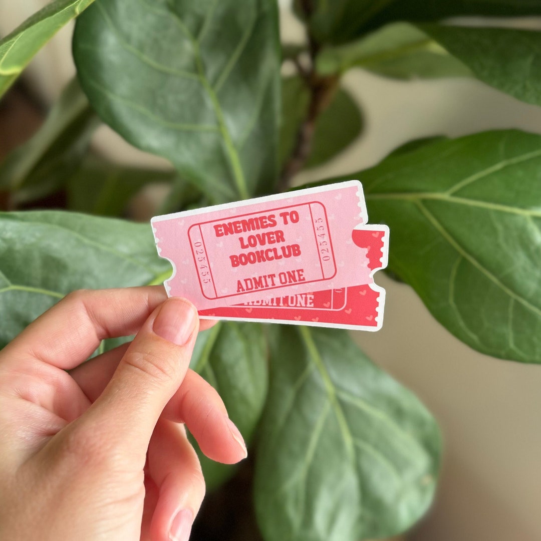 Enemies to Lovers Bookclub Sticker, Book Lover, Bookish Stickers ...
