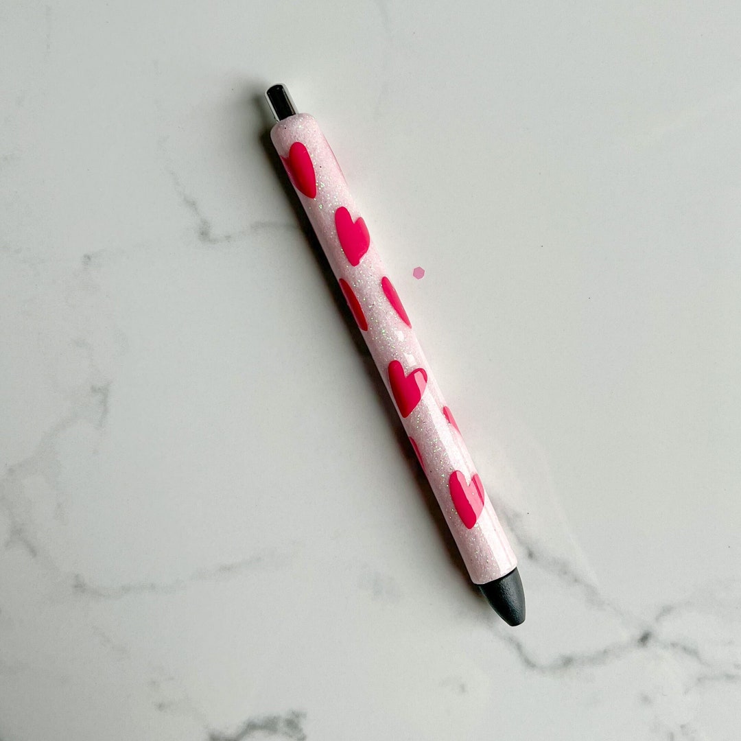 Valentines Day Pen, Custom Glitter Pens, Epoxy Pens, Glitter Pens ...