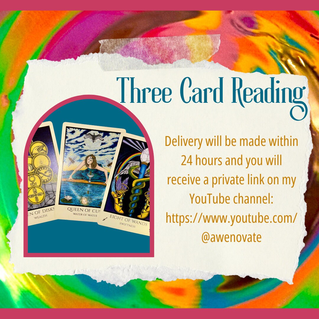 Three Card - Quick Personalized Video Tarot Readings - Etsy