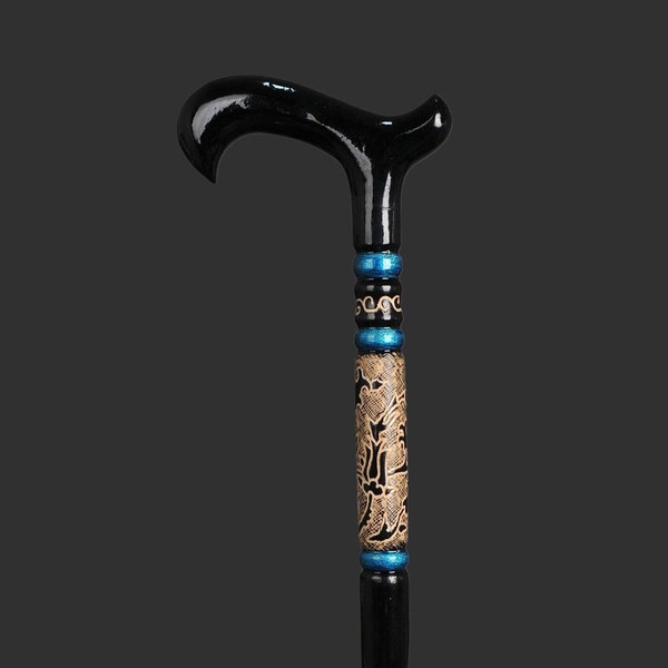 Hand Carved Cane - Etsy