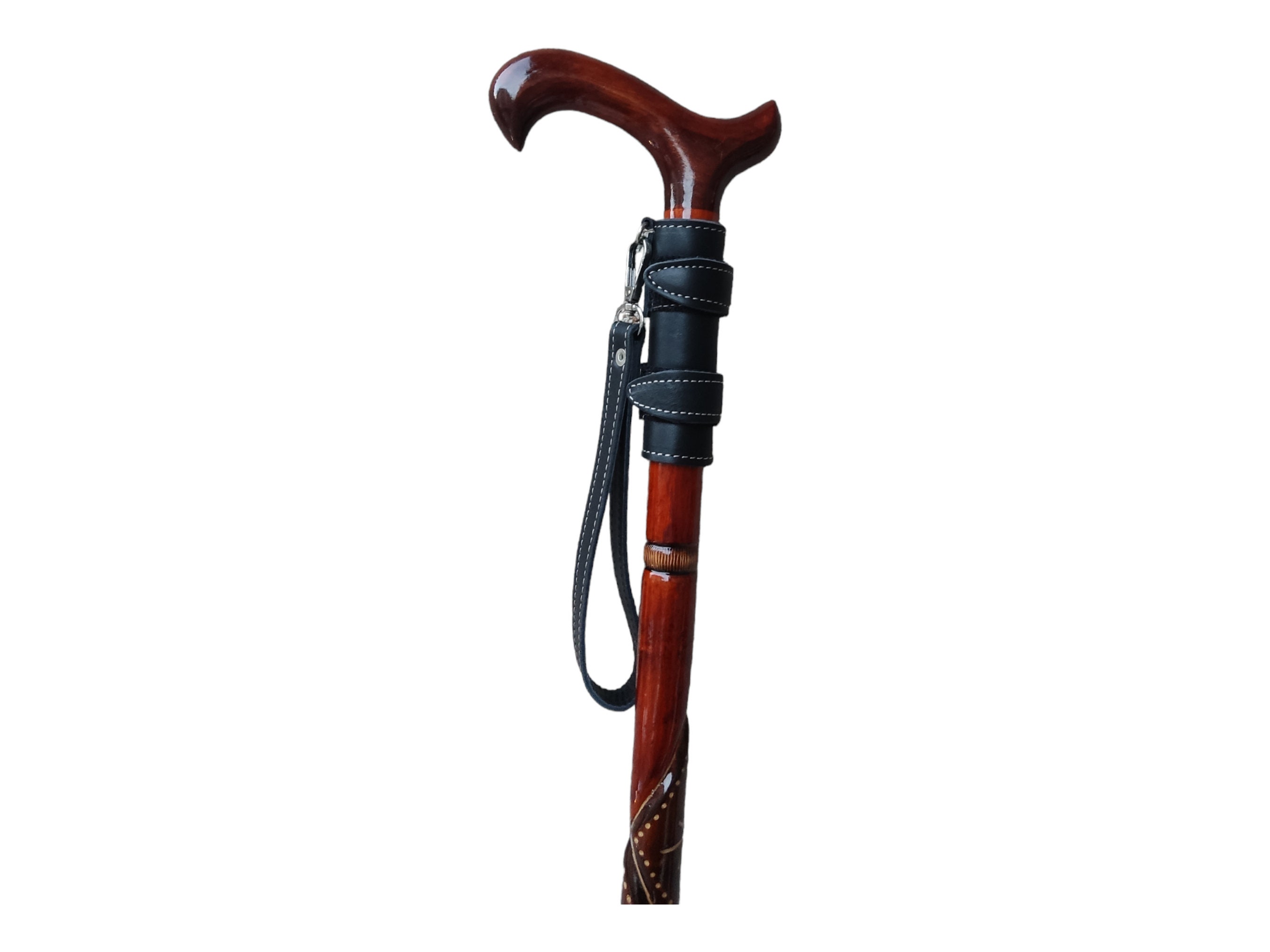 Personalized Hand Carved Cornel Wood Walking Cane - Handmade in Turkey ...