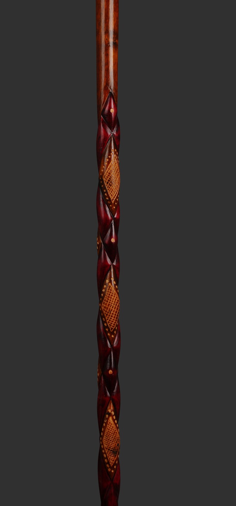 Knob Handle Personalized Handmade Wooden Walking Stick, Showy and ...