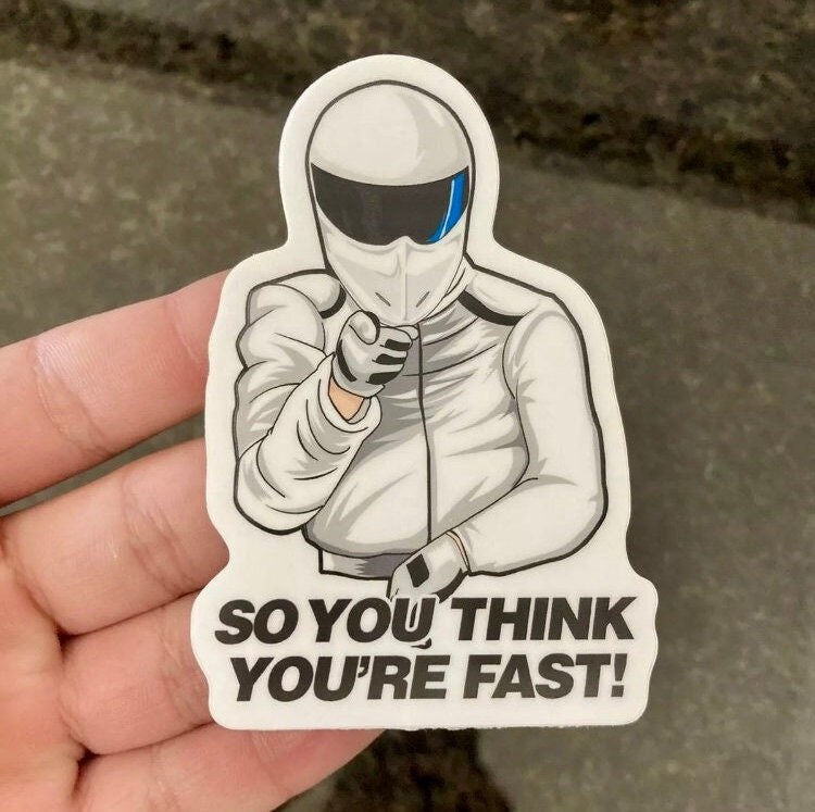Race Car Driver Sticker Decal in White for Helmets Computer Phone Car ...