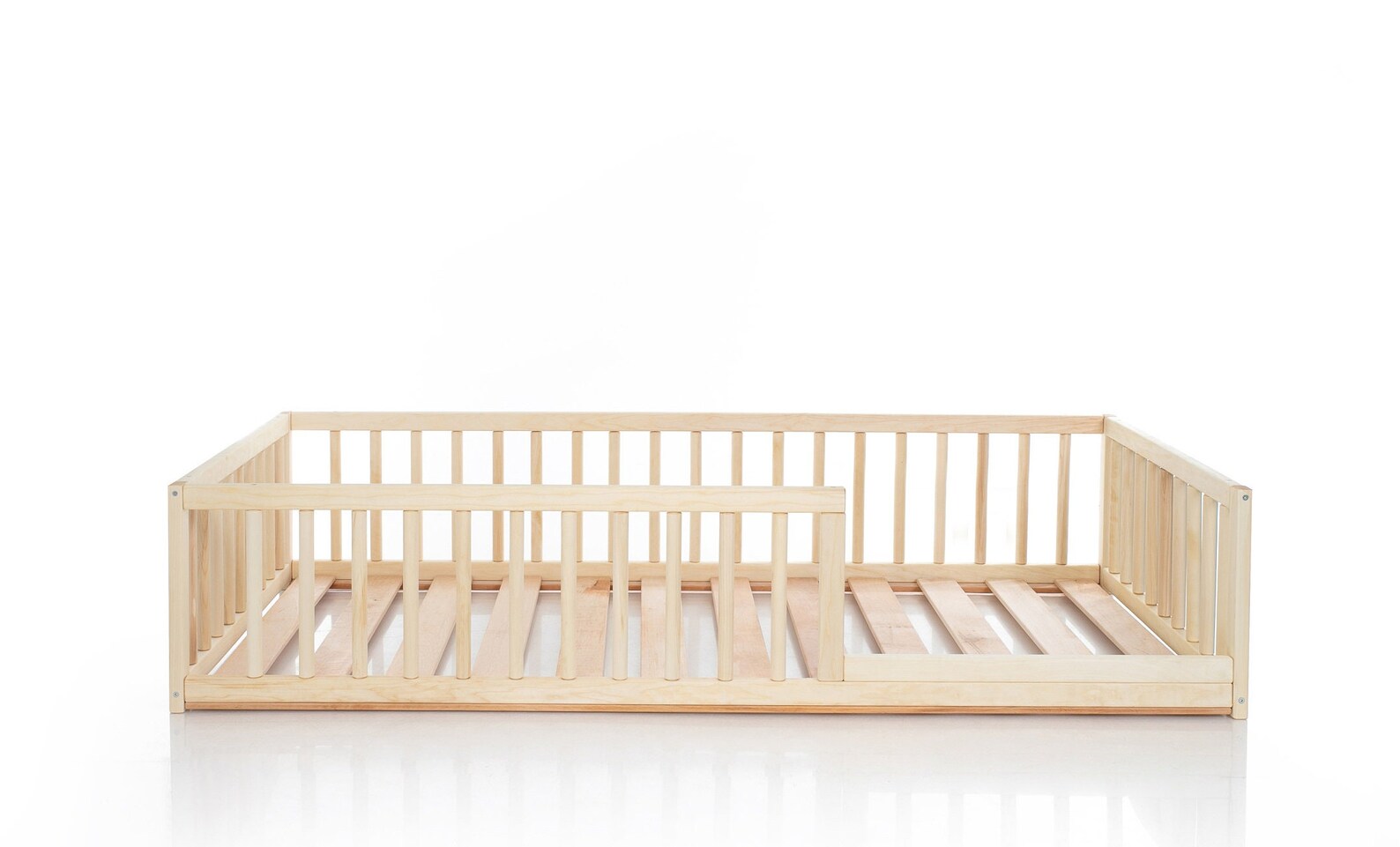 Painted Toddler Floor Bed Wide Color Options Bed With - Etsy