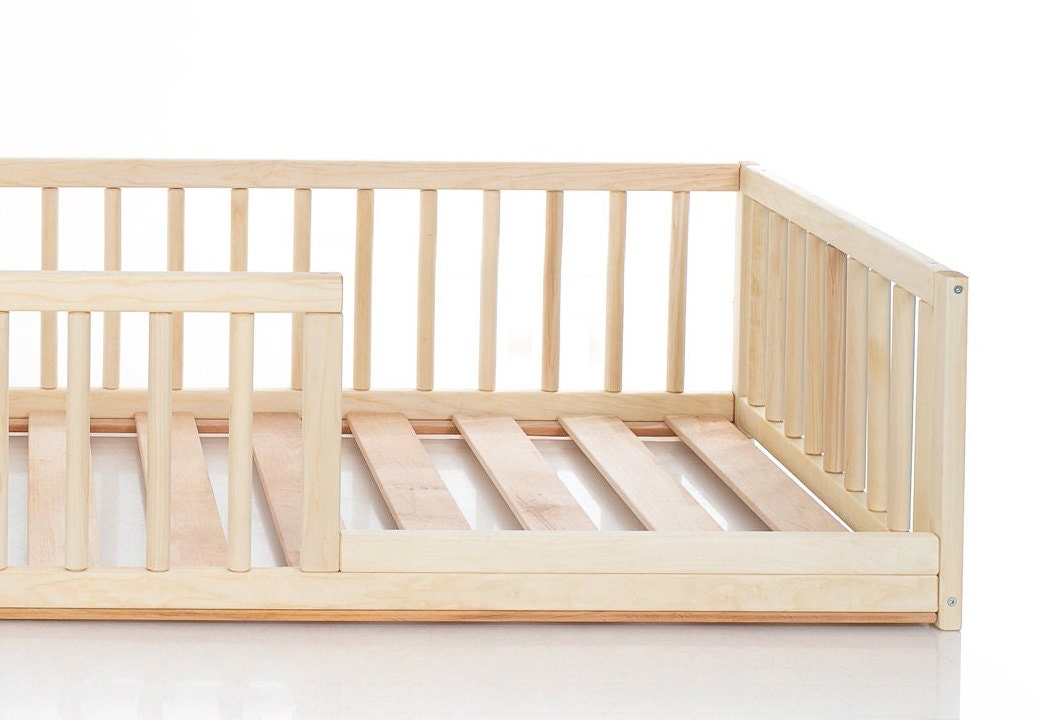 Painted Toddler Floor Bed Wide Color Options Bed With - Etsy