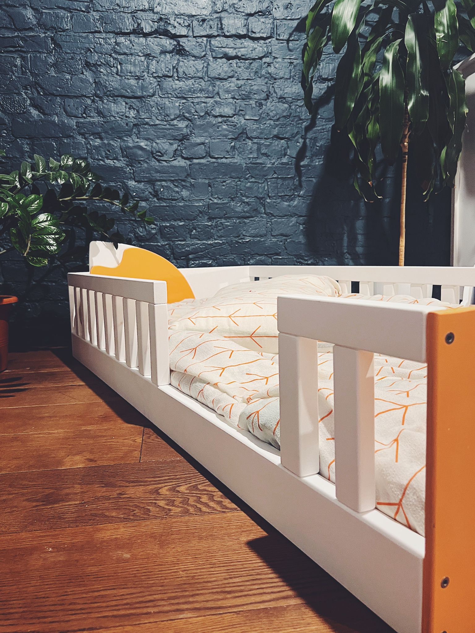 Toddler Floor Bed THE FOX Wide Color Options Bed With - Etsy