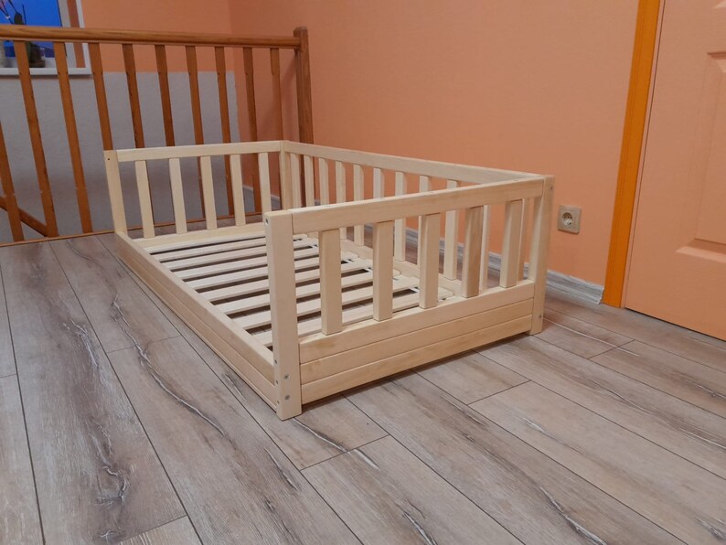 Bodenbett für Kleinkinder Montessori-Bodenbett Bett mit - Etsy.de