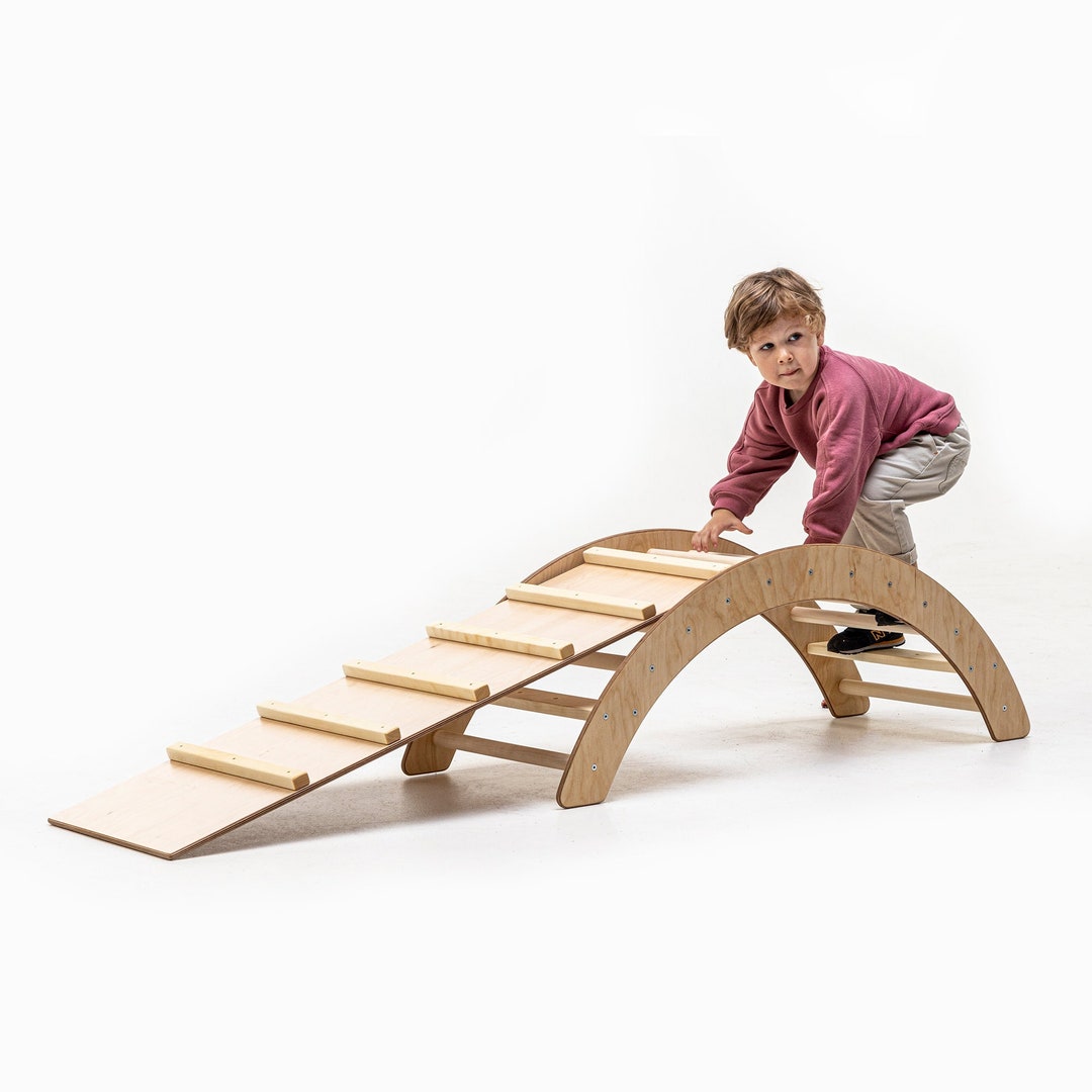 Climbing Arch Arch and Swing, Climbing Arch for Toddler, Rocker Board ...