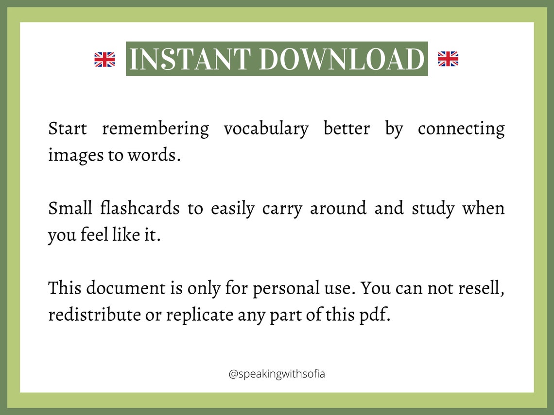 Printable Korean Flashcards - Clothing Version, Korean Flashcards ...