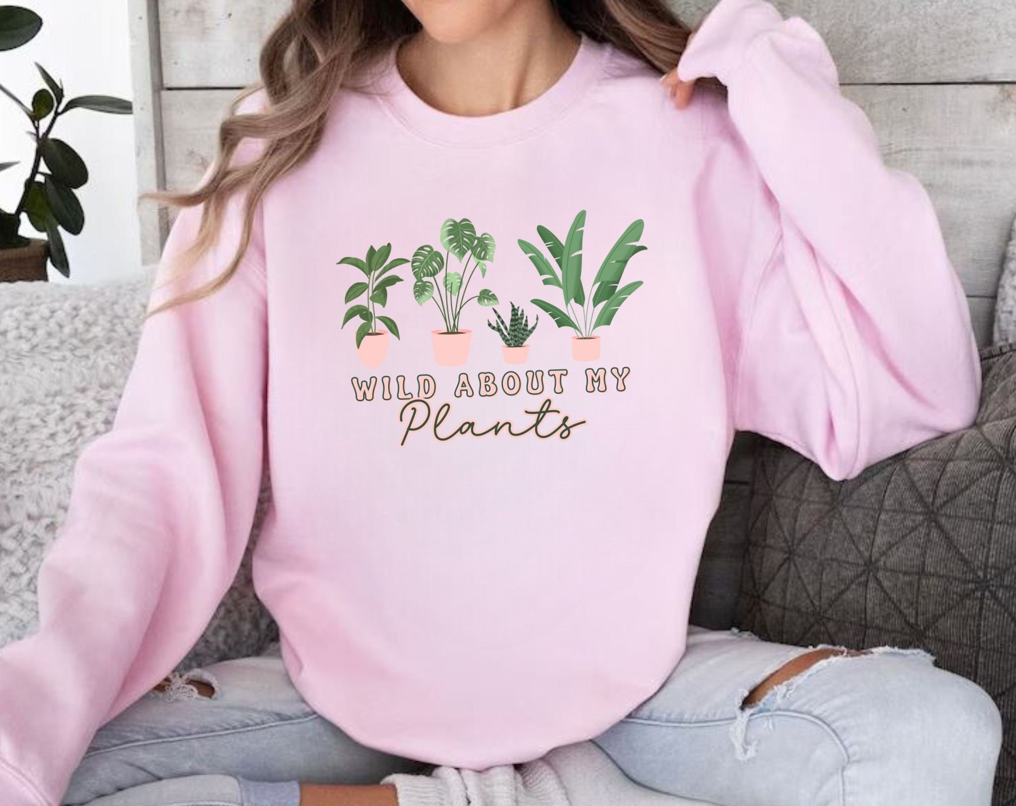 Plant Sweater Plant Lover Gift Plant Lady Shirt Gardening - Etsy