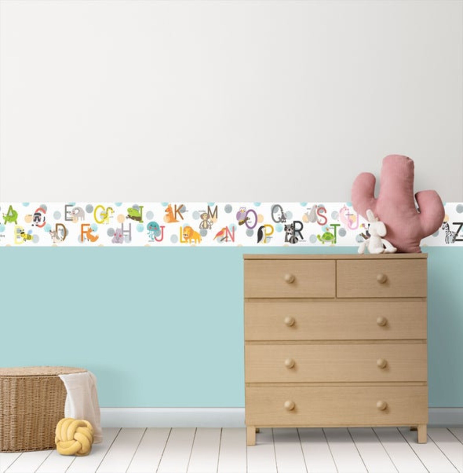 GB90121 Animal Alphabet Peel and Stick Wallpaper Border 8 or - Etsy