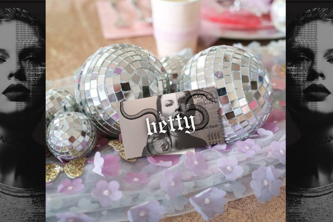 Taylor Reputation Aesthetic Editable Place Cards Canva Template ...