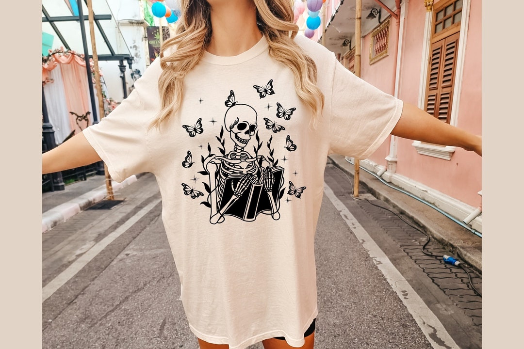 Skeleton Reading Book Pngs Dark Romance Reader Death by TBR One More Chapter Butterflies Stars B ...