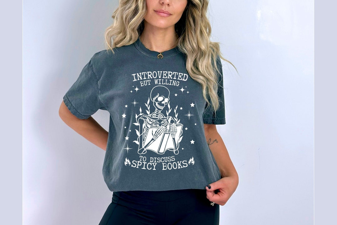 Introverted but Willing to Discuss Spicy Books Pngs B&W Graphics Booktrovert Dark Romance Reader ...