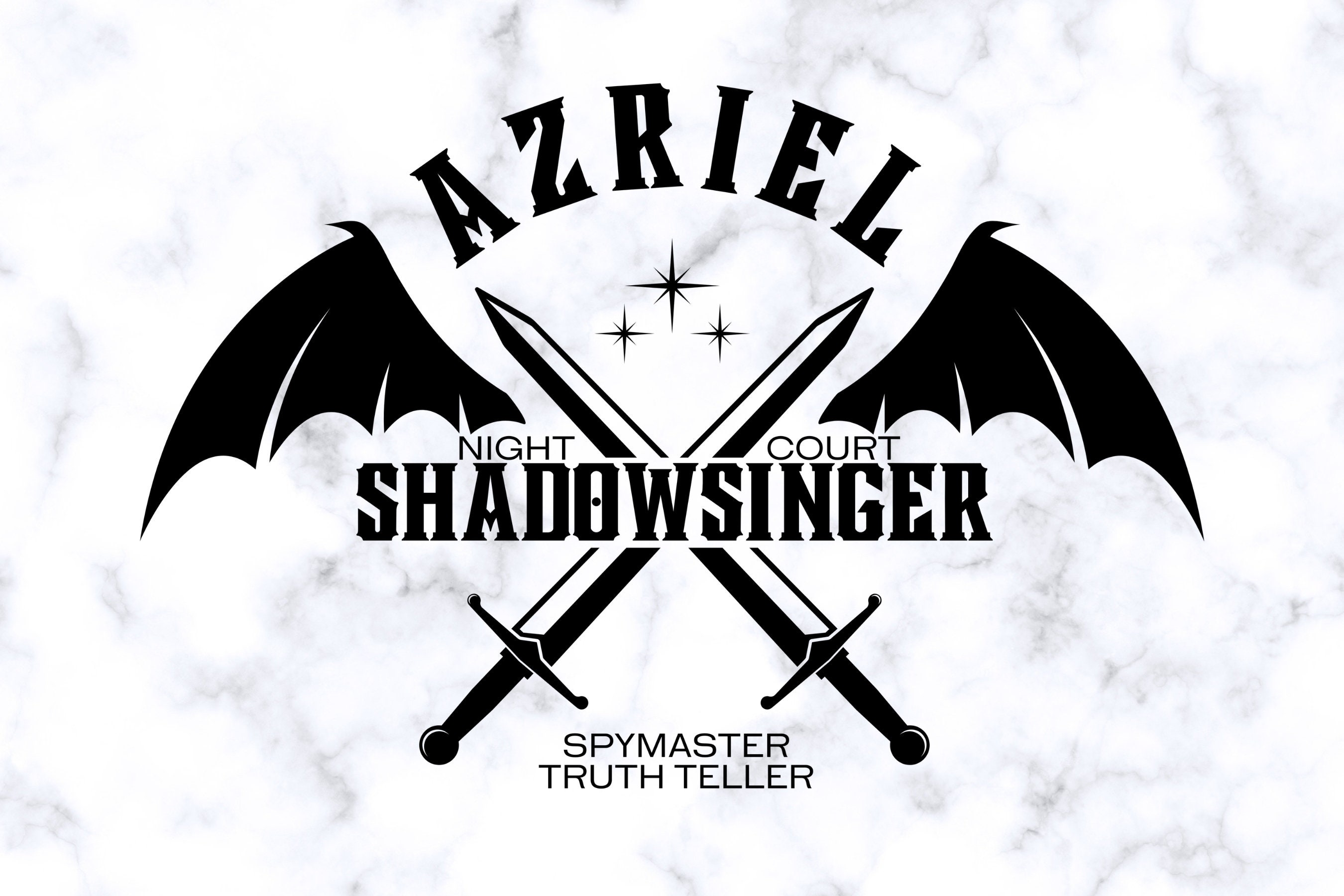 Azriel Shadowsinger PNGs SVG / Spymaster / Truth Teller / Bat - Etsy México