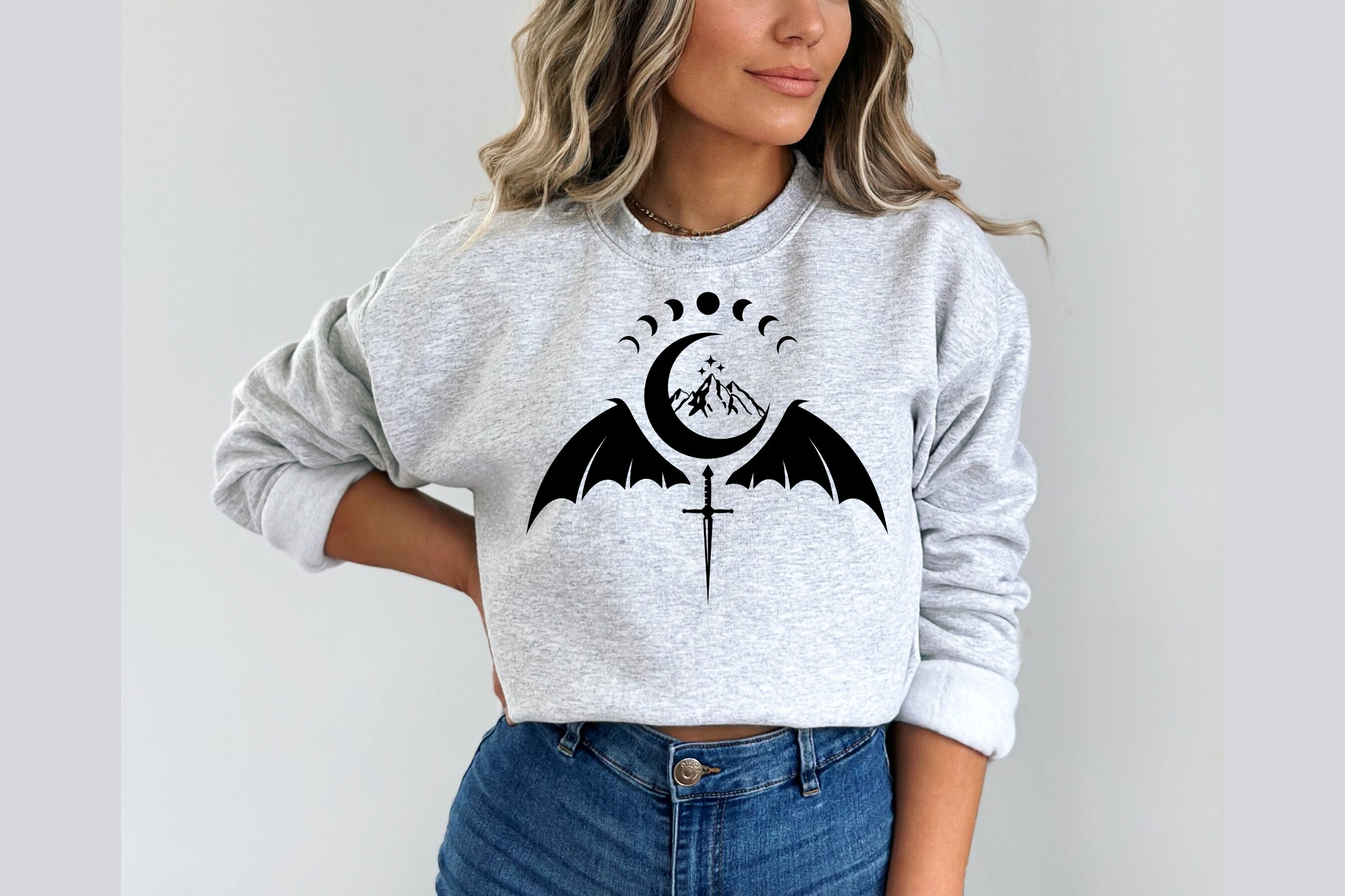 Velaris Moon Pngs SVG | Bat Boy Wings | Dagger | ACOTAR Inspired ...