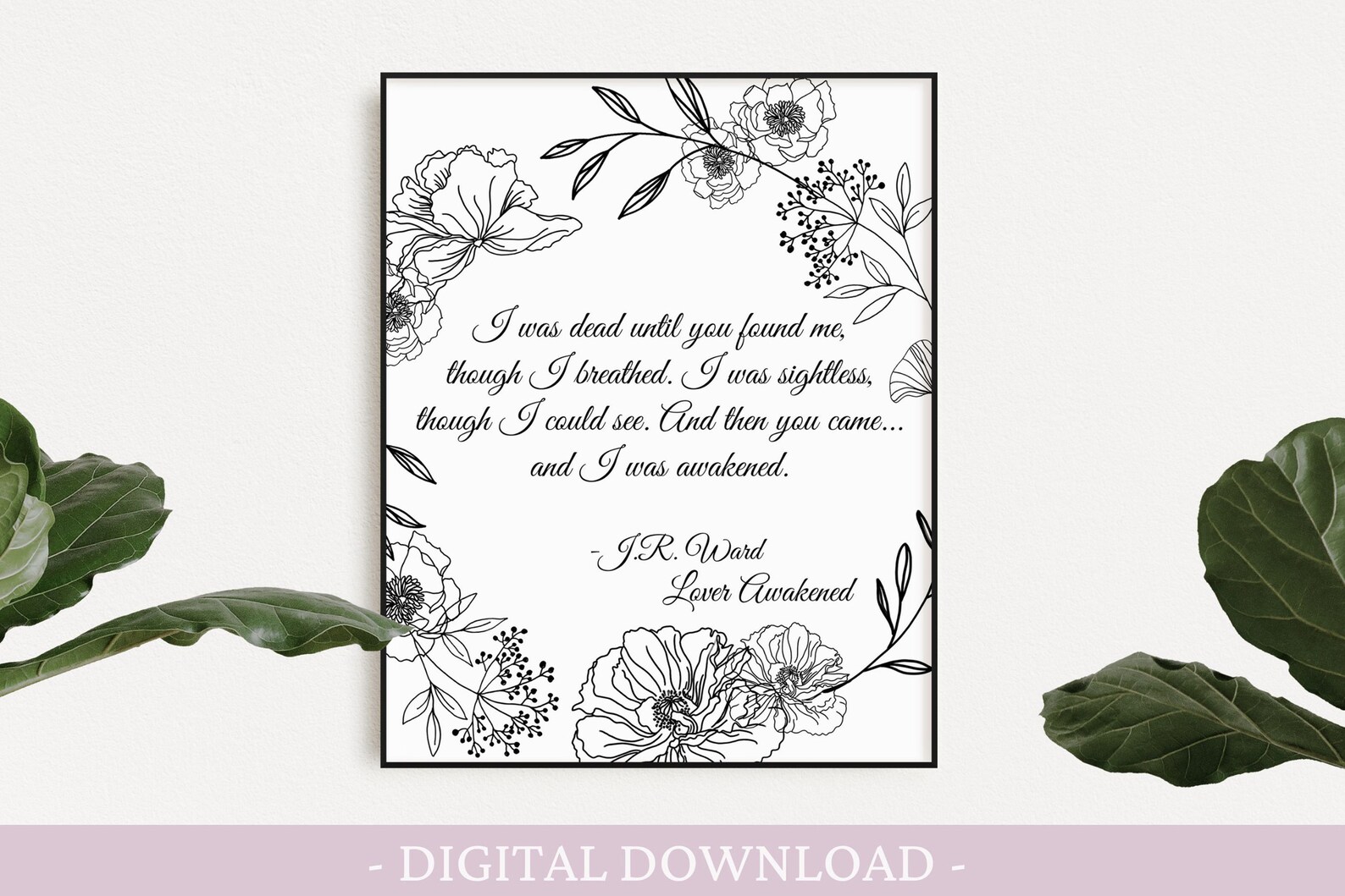 Zsadist Quote Lover Awakened Bella & Zsadist J.R. Ward - Etsy