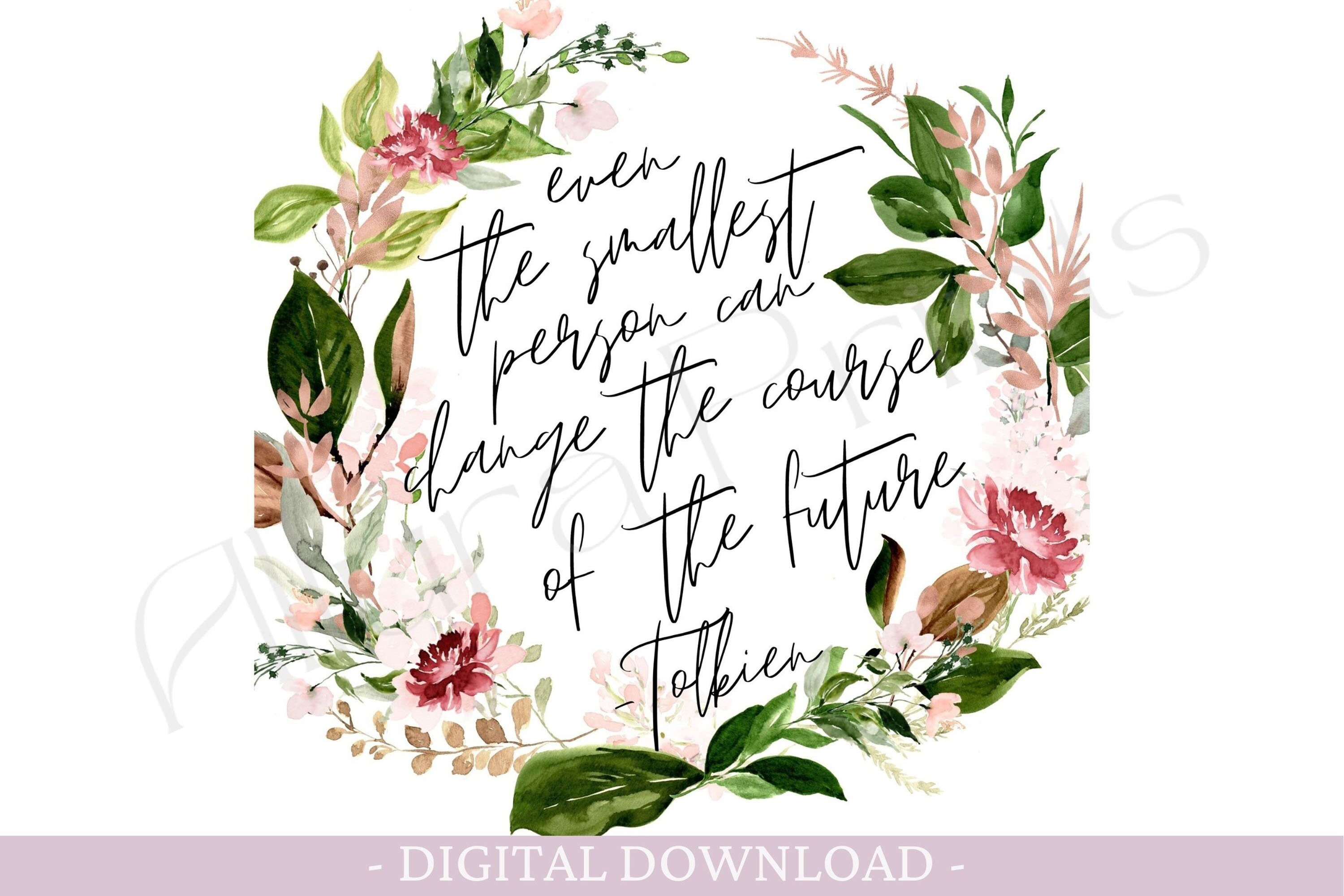 JRR Tolkien Quote Little Girl Nursery Art Faux Rose Gold - Etsy