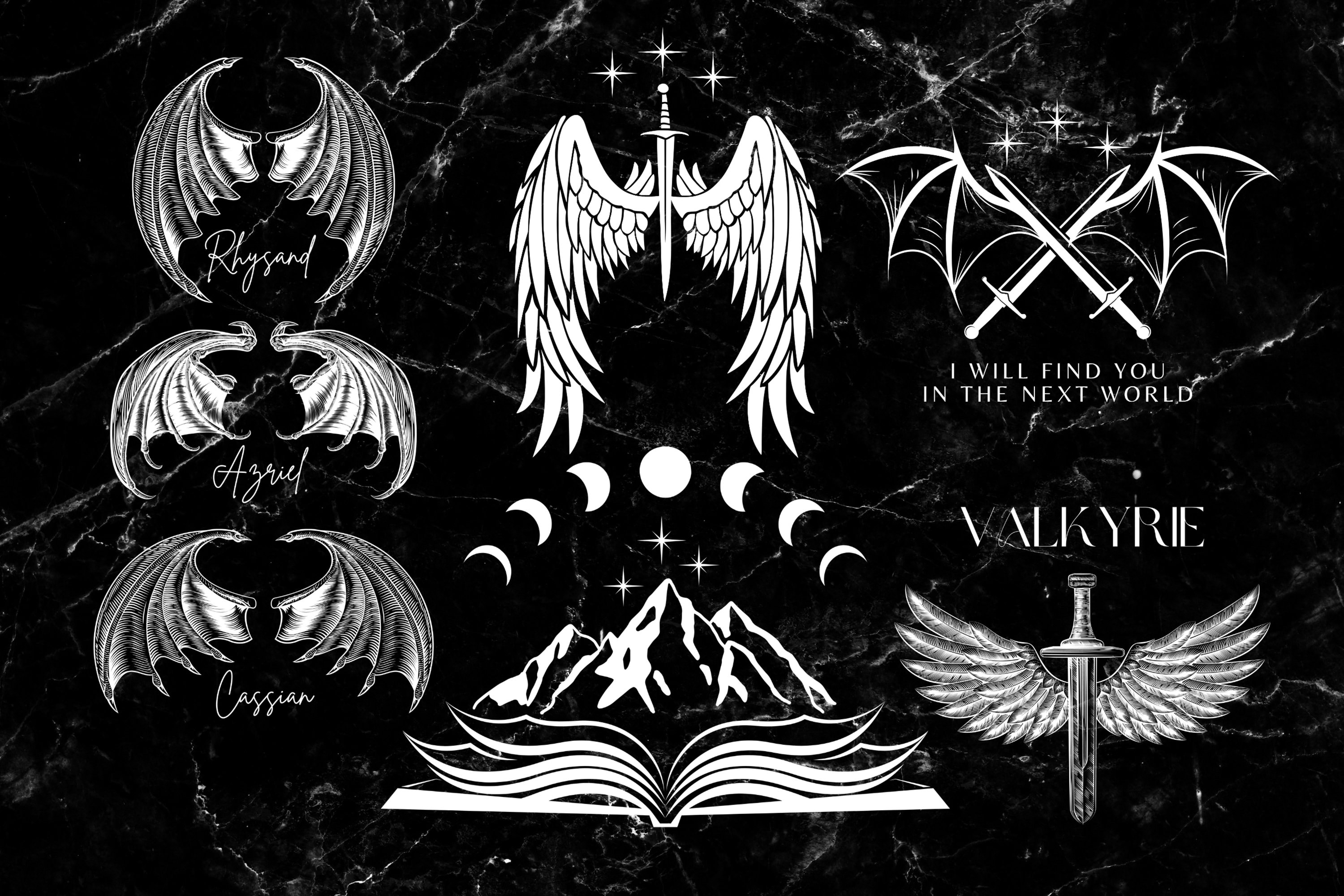 ACOTAR Inspired Pngs Svgs Bundle Favorite Bat Boys to the - Etsy Australia