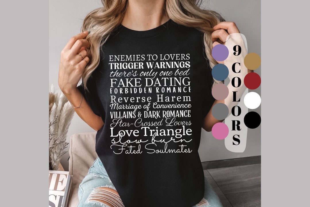 Romance Book Tropes Pngs | 9 Colors!!! | Dark Romance Reader | Digital ...