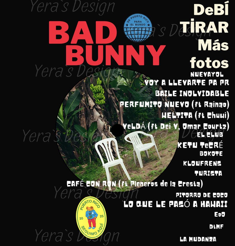 DTMF Bad bunny PNG, Free 2 files, bad bunny design new album cover ...