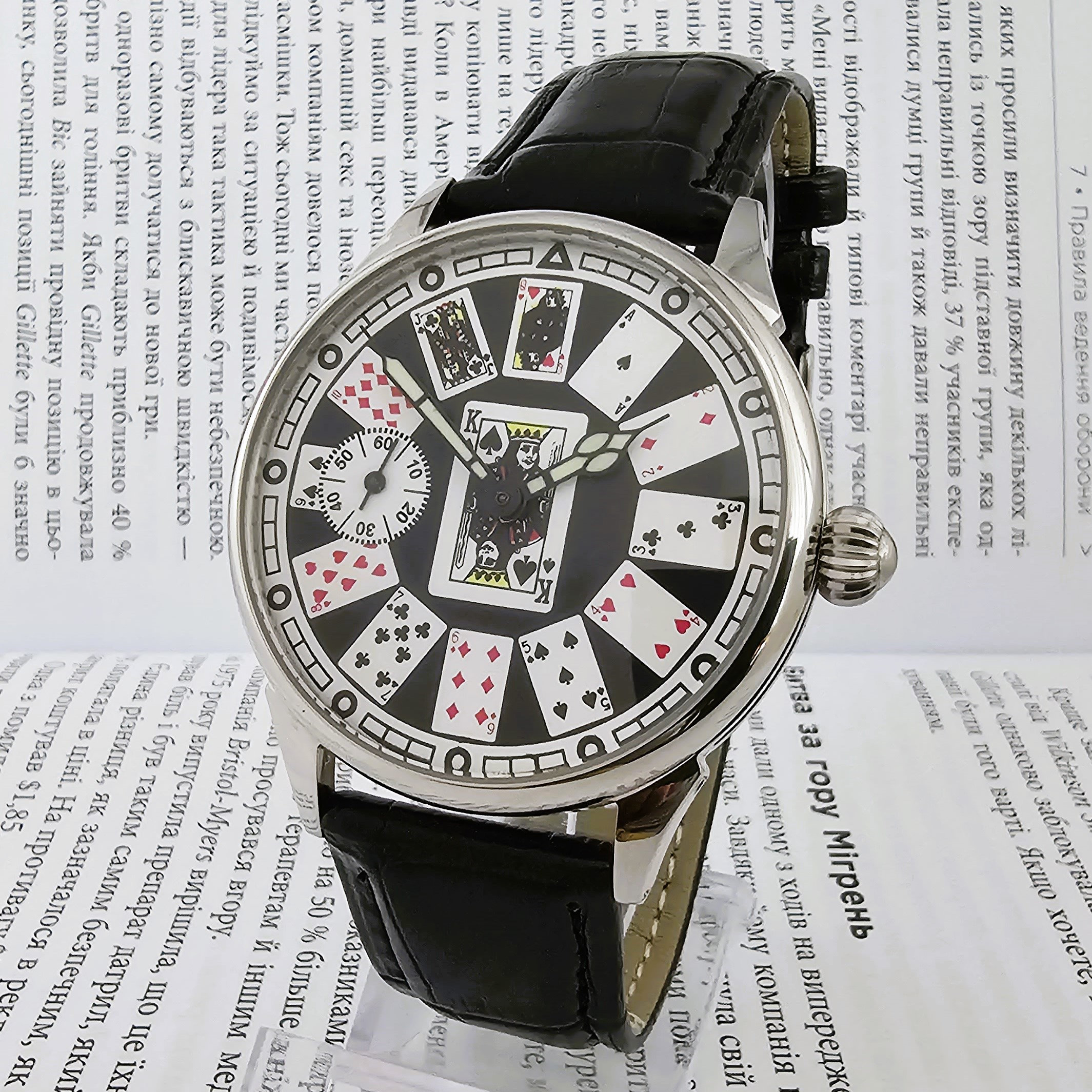 Watch Marriage Casino Playing Cards 3602 Dress Men's Wristwatch 18 ...
