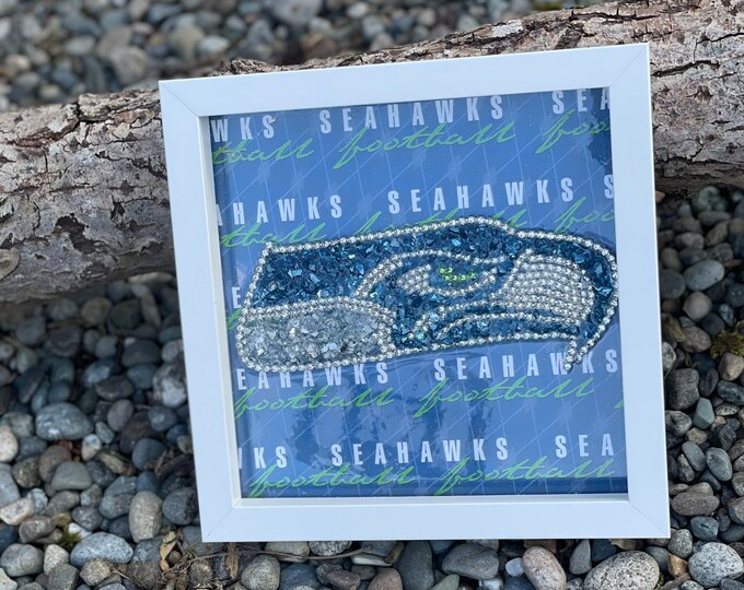 Seattle Seahawks Shadow Box - Etsy