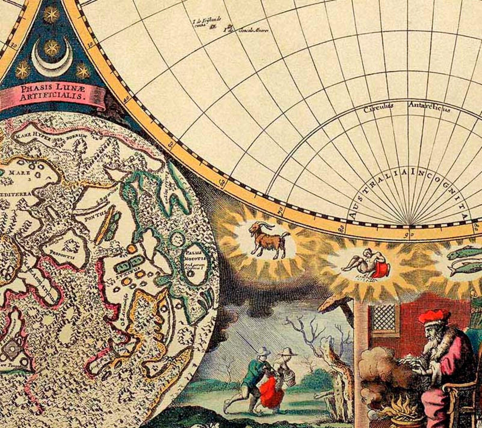 1675 Antique World Map_ideal for Framing and Wall Decor - Etsy