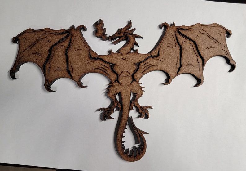 Multilayer Dragon Laser Cut File, Digital Download, Svg, Dxf, Cdr... - Etsy