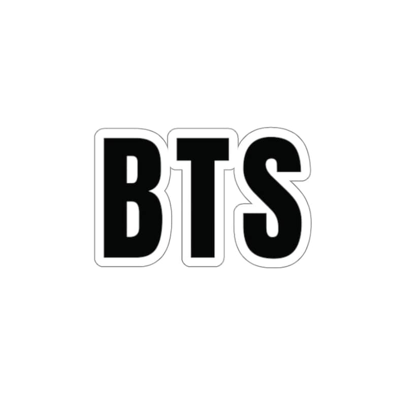 BTS Letters Sticker - Etsy