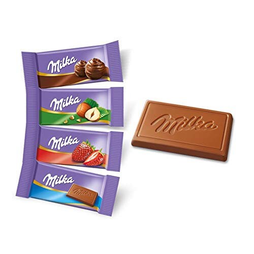 Milka Singles Assorted Mix Premium Mini Chocolate Bars Box 138g Perfect ...
