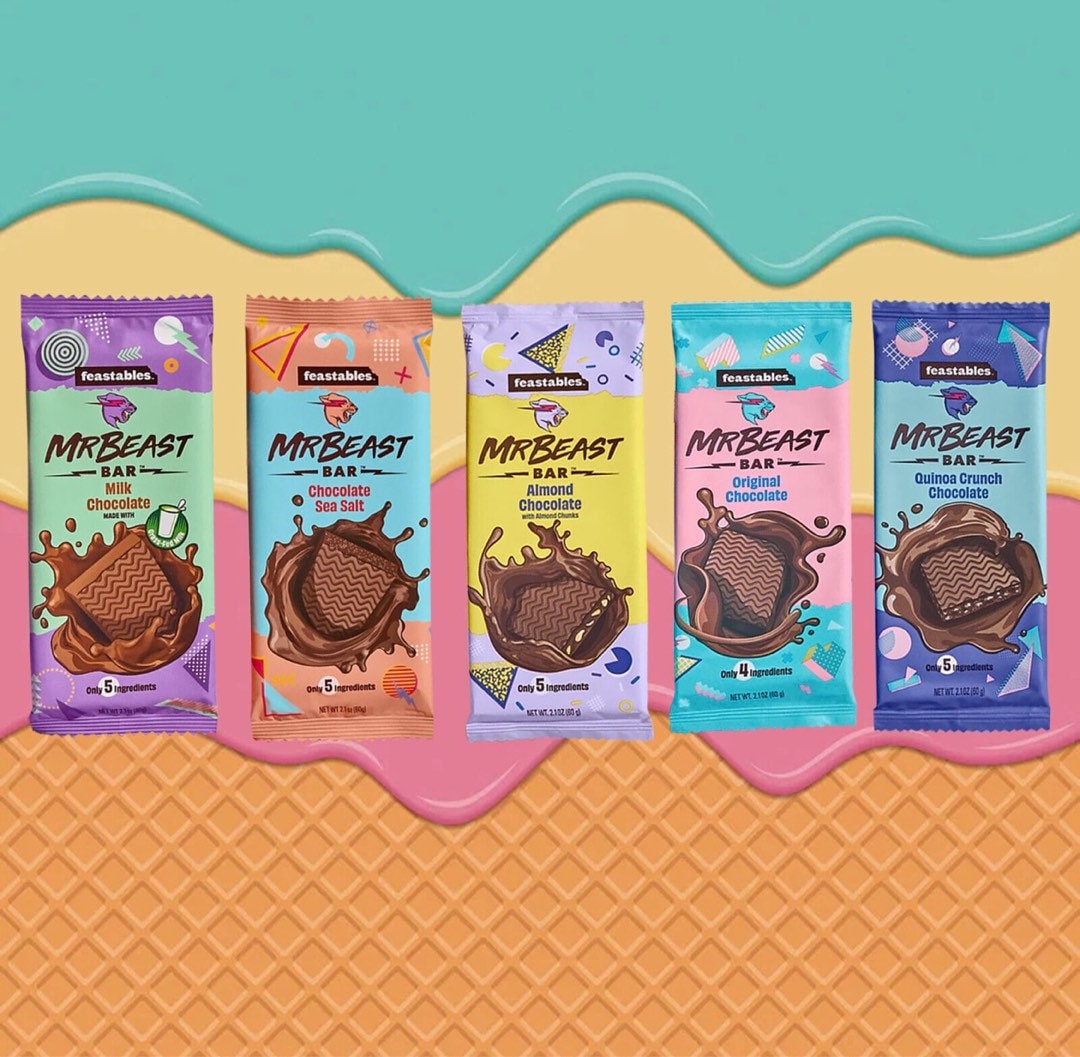 5x Mr Beast Set of Chocolate LIMITED EDITION New Trend Gift, Mega ...