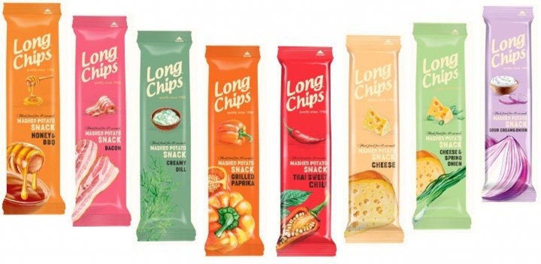 Set Of 3 Packs X75g Premium Pernes Long Chips Mashed Potato Etsy