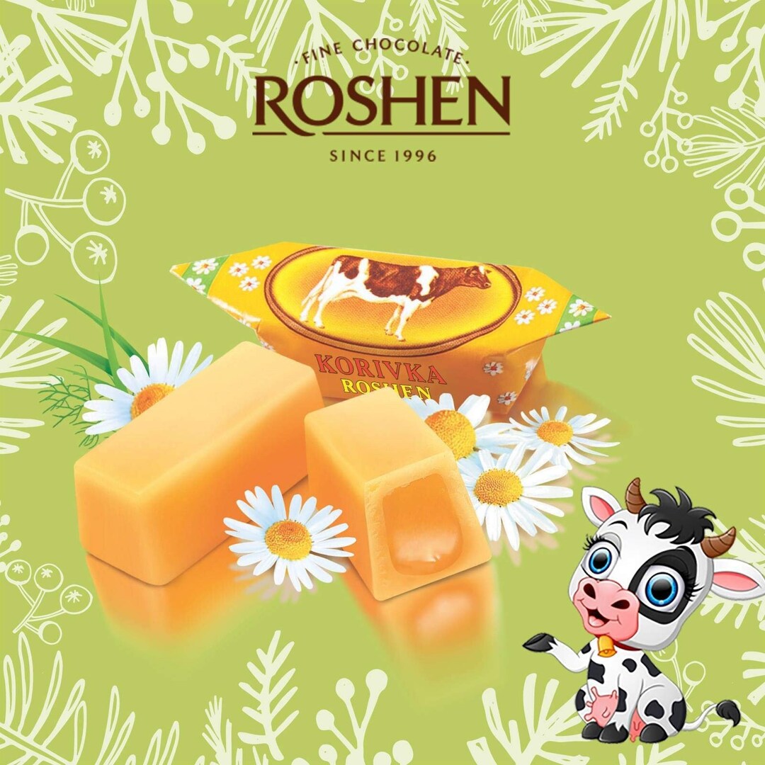 Cow Candy KORIVKA ROSHEN Milky Sweets Fudge Candy Kosher - Etsy