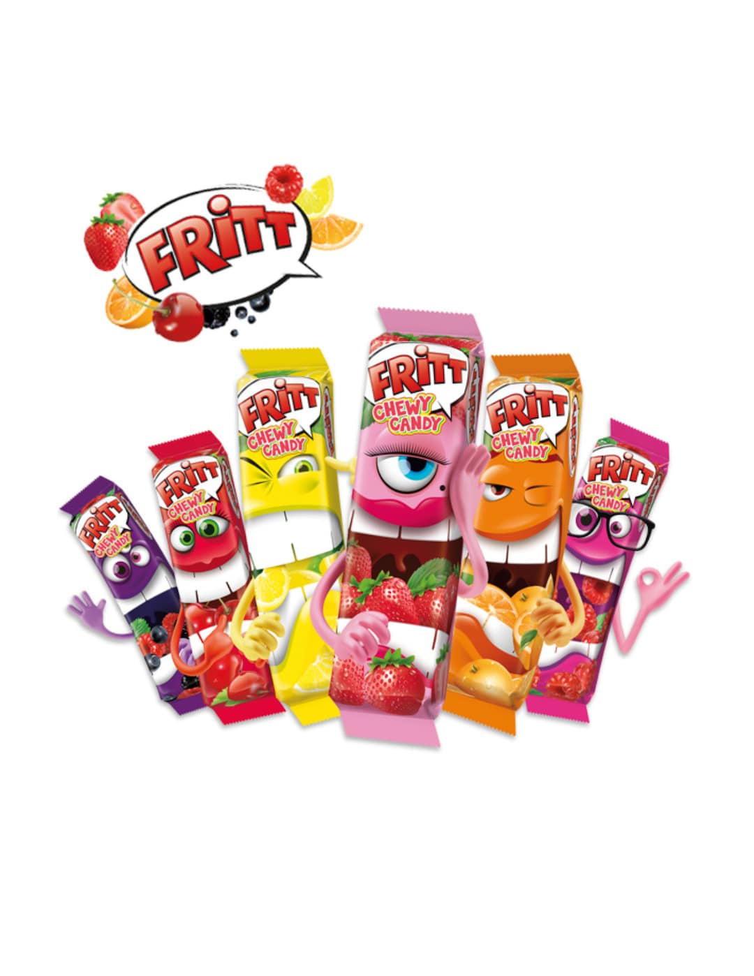 6 X FRITT Premium Chewy Candy Flavor Mix 70g 2.5oz Sweet Gift - Etsy
