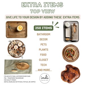 Set of 250 Png, Top View Extra Items, Png Furniture, Architecture Plan ...