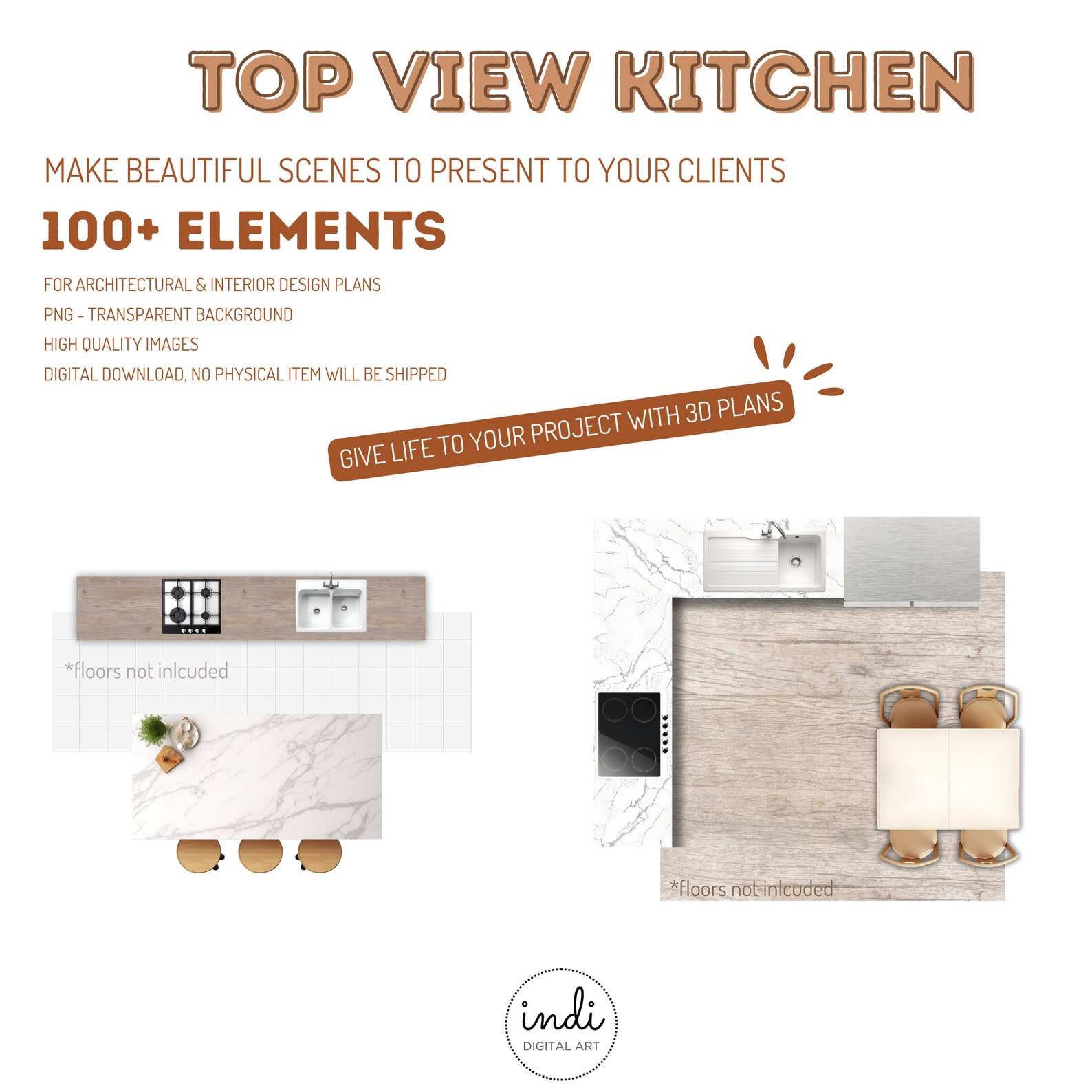 Set of Set of 100 Png, Top View Kitchen Furniture, Png Furniture ...