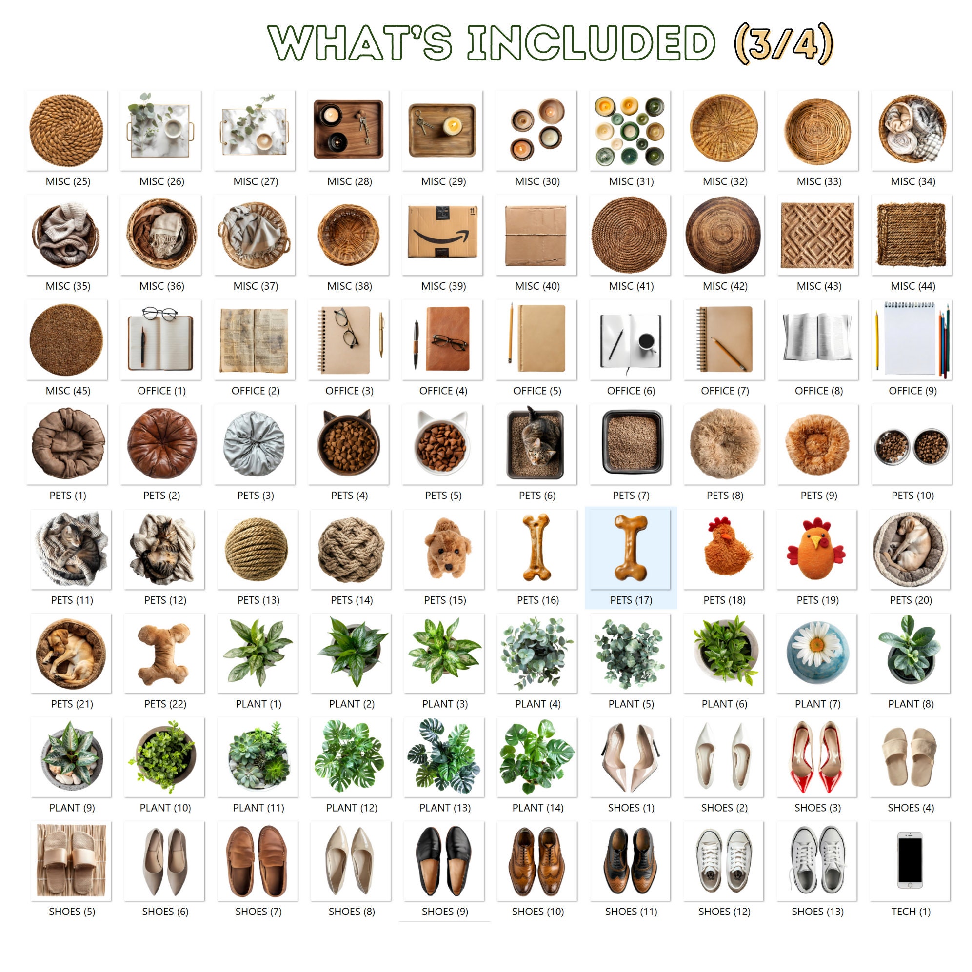 Set of 250 Png, Top View Extra Items, Png Furniture, Architecture Plan ...