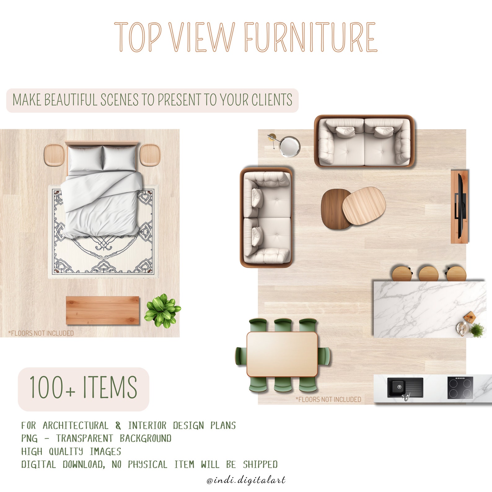 100+ Top View Furniture PNG Clipart, Architecture Plans (digital ...