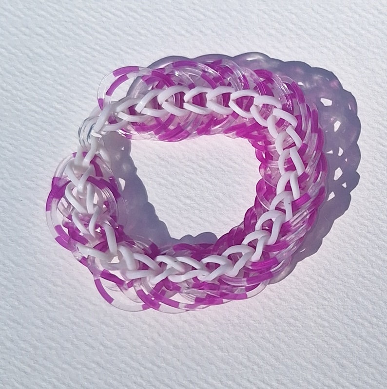 Rainbow Loom Bracelet Single Chain With Rings - Etsy
