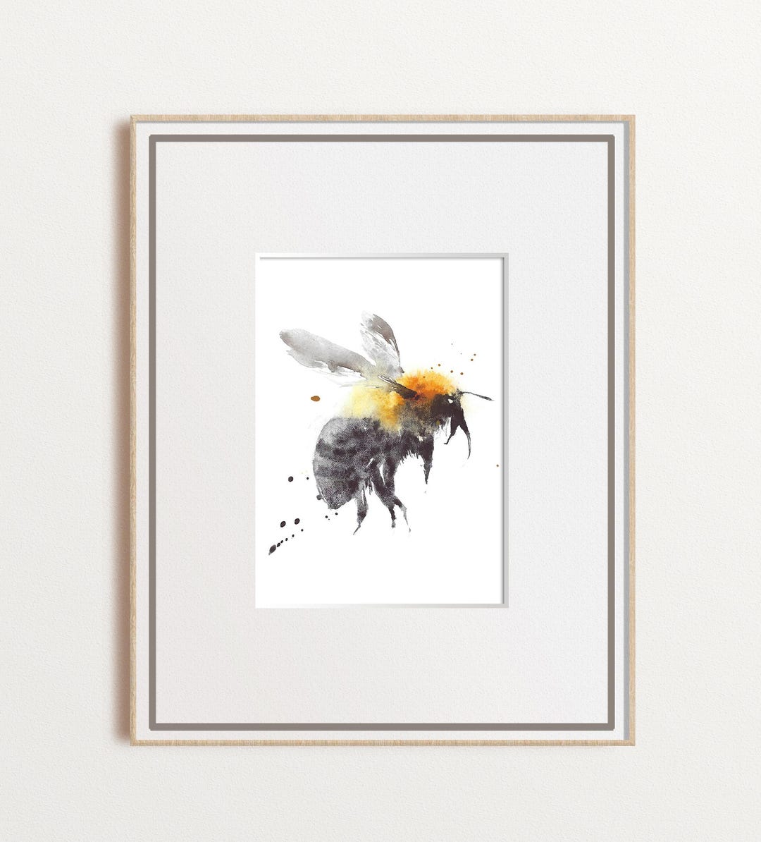 Bee Watercolor Giclee Print: Farmhouse Kitchen Art (unframed) - Etsy