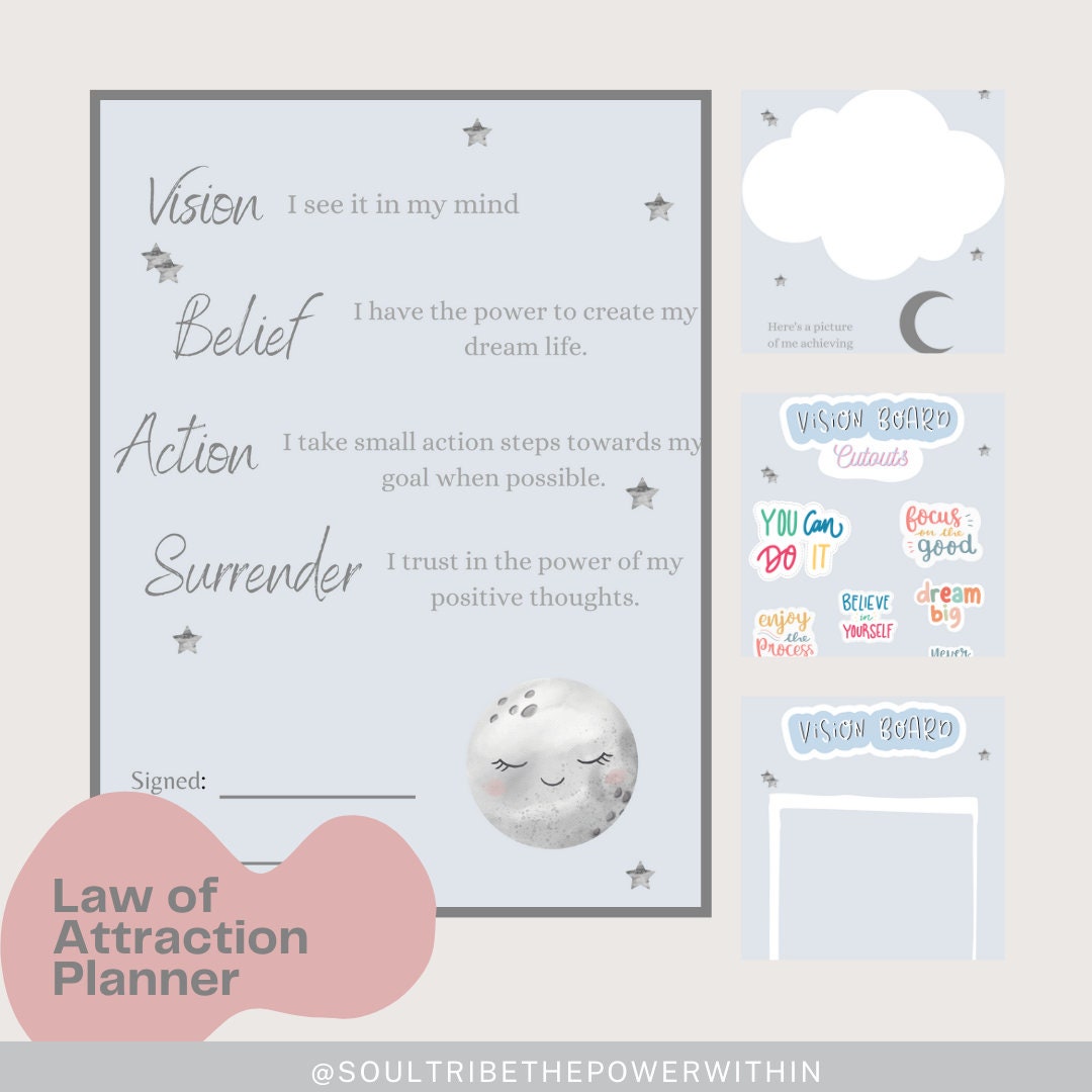 Kid’s Printable Manifestation Bundle, Mindfulness Activities for Kid’s ...