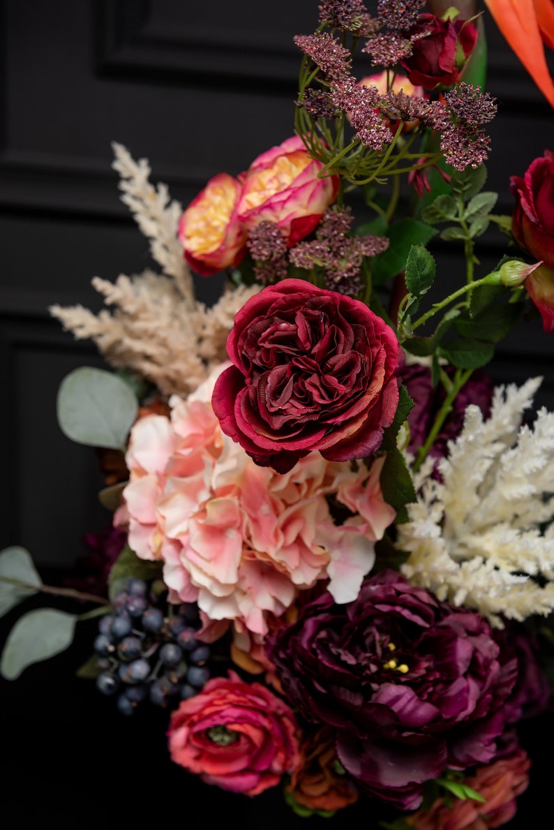 The King Real Touch Floral Arrangement Centerpiece in Vase - Etsy