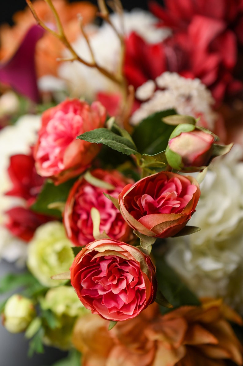 The Red Deer Luxury Real Touch Floral Arrangement - Etsy