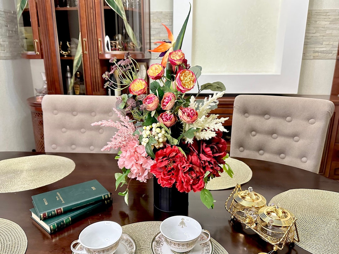 Real Touch Centerpiece Table Decor Artificial Flower Strelitzia Flower ...