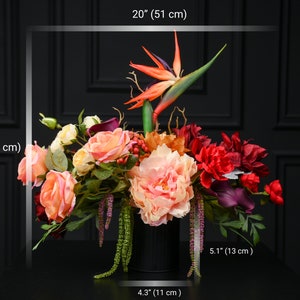 The King Real Touch Floral Arrangement Centerpiece Large - Etsy