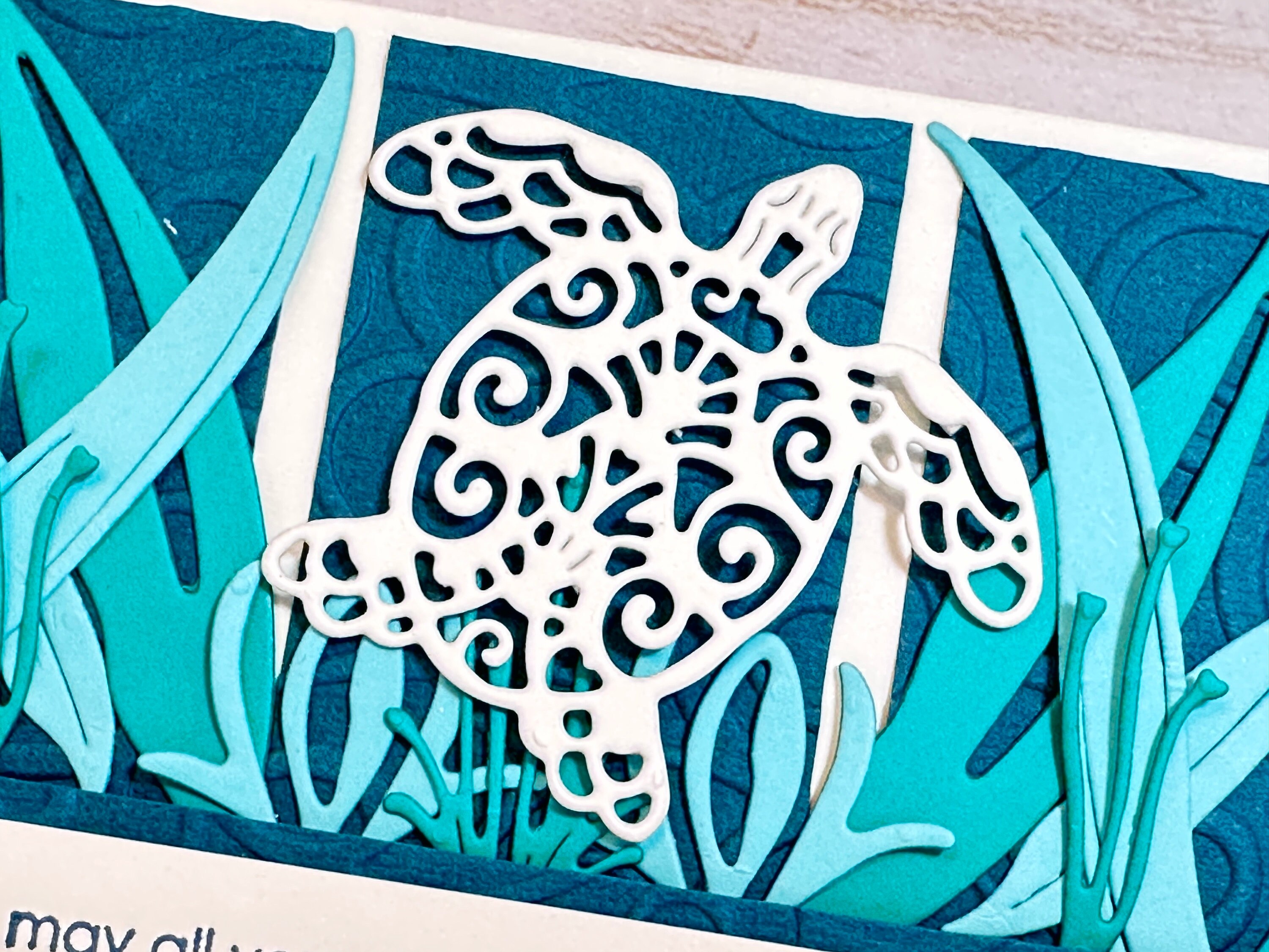 Handmade Birthday Card, Sea Turtle Card, Beach Birthday Card, Ocean ...